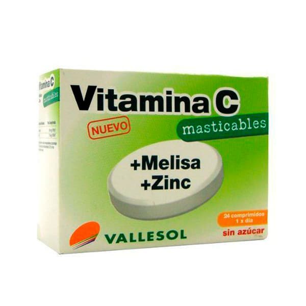Vallesol Vitamin C +Lemon Balm +Zinc 24 Tablets | CDON
