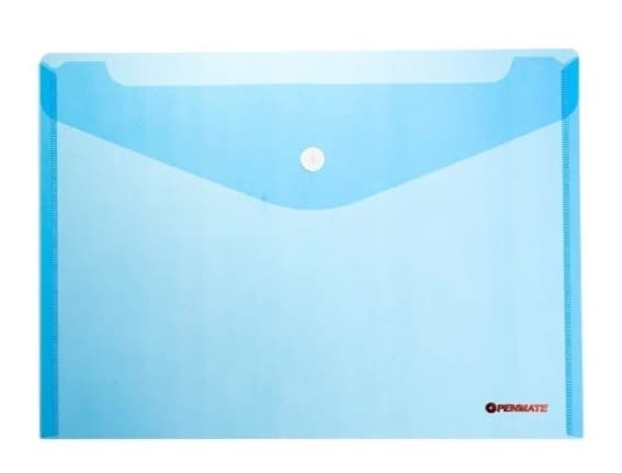 Organisationsvänlig Dokumentmapp A4 - Praktisk förvaring i blått med ...