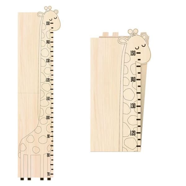 3 väggdekorationer i trä - apa, lejon och giraff | CDON