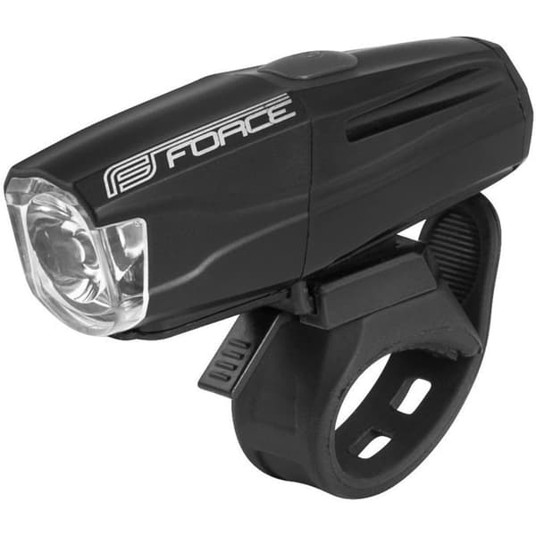 Cykelbelysning fram - FORCE - Shark - 500 lm - Uppladdningsbar USB ...