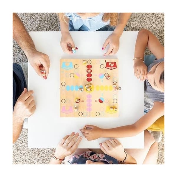 Sällskapsspel - EUROWEB - Spel med små hästar i djurversion - Trä - 2 ...