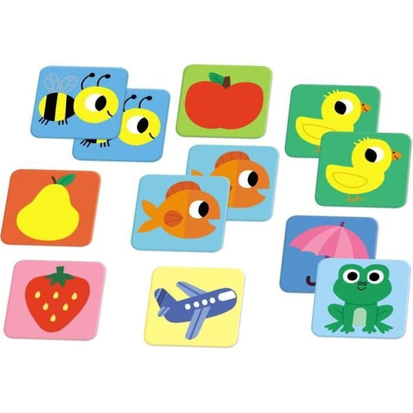 Pedagogiskt spel - NATHAN - Color Memo - 54 storformat polletter - För ...