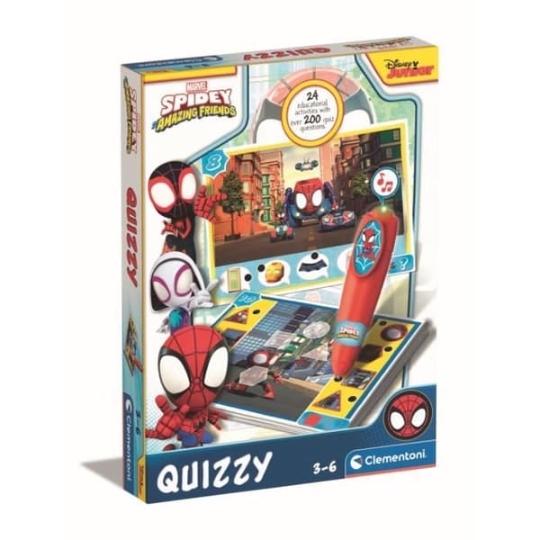 Clementoni - Quizzy - Spidey - Interaktivt spel med 200 frågesporter ...