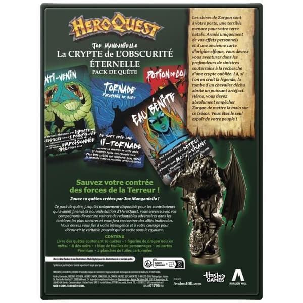 HeroQuest Quest Pack The Crypt of Eternal Darkness, rollspel, brädspel ...