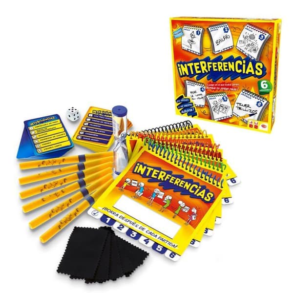 Brädspel teckning - Bizak - Interferenser - 140 kort - 6 utstrykbara ...