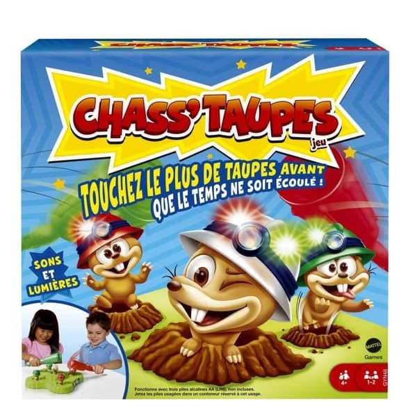 Mattel Games - Chass'moles - Brädspel för barn - Från 4 år GYN48 | CDON