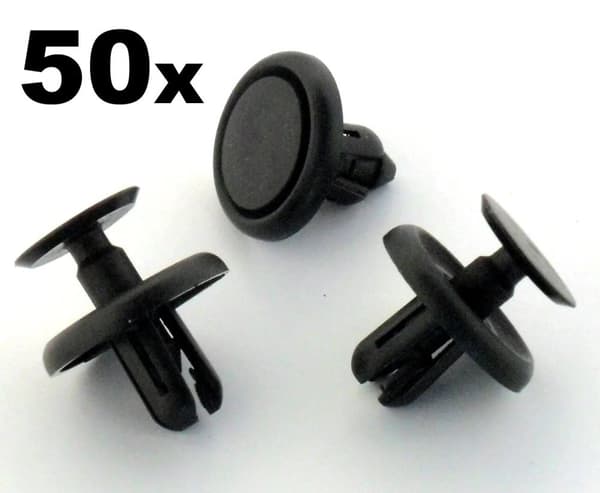 50x Lexus & Toyota Plastic Clips for Engine Bay Covers & Shields (7mm ...