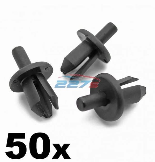 50x Volvo Plastic Trim Clips- For Bumpers, Sills, Shields Covers ...