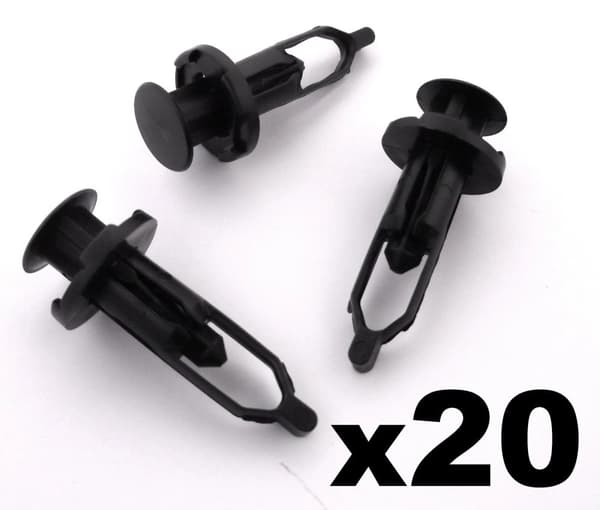 20x 9mm Toyota Plastic Rivet Clips for Bumper, Grill, Mudflaps & Rocker ...