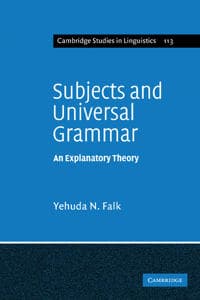 Subjects and Universal Grammar | CDON