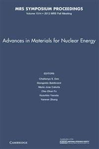 Advances in Materials for Nuclear Energy: Volume 1514 | CDON
