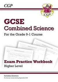 GCSE Combined Science Exam Practice Workbook - Higher (includes answers) | CDON