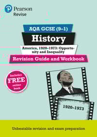 Pearson REVISE AQA GCSE History America, 1920-1973: Opportunity and ... Pearson REVISE AQA GCSE History America, 1920-1973: Opportunity and ...