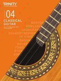 Trinity College London Classical Guitar Exam Pieces From 2020 Grade 4