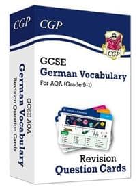 GCSE AQA German: Vocabulary Revision Question Cards (For exams in 2025 ...