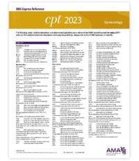 Cpt 2023 Express Reference Coding Card Gynecology 9781640162402 Cdon