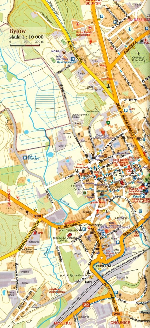 Wdzydzkin maisemapuisto, Kościerzynan ja Bytówin alue / Kościerzyna ...