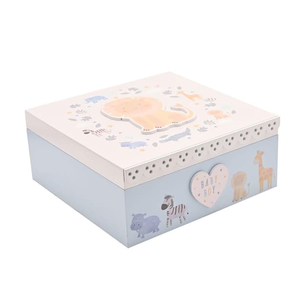 Petit Cheri Lion Keepsake Box - Baby Boy | CDON