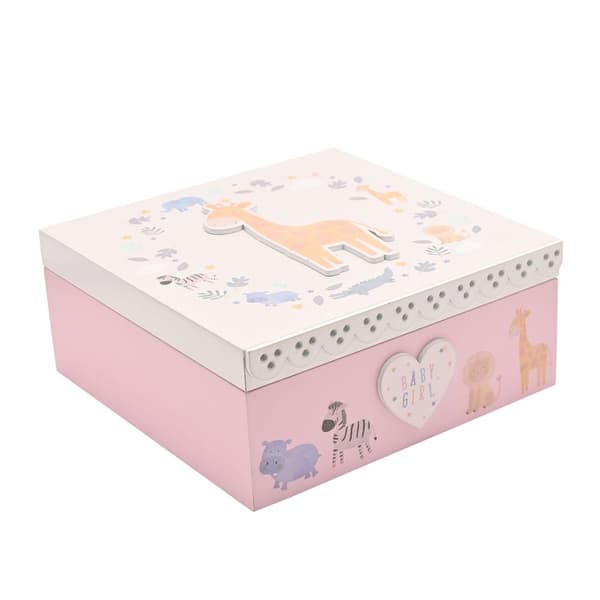 Petit Cheri Giraff Keepsake Box - Baby Girl | CDON