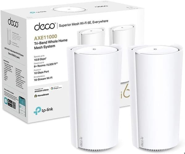 WiFi 6E Mesh-system - TP-Link - Deco XE200 - 2-pack - WiFi 6E - Extern ...