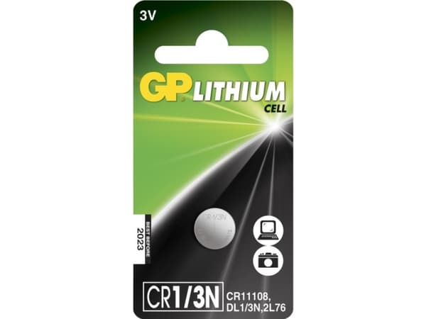 GP Batteries Lithium Cell CR1/3N, Engångsbatteri, Litium, 3 V, 1 styck ...