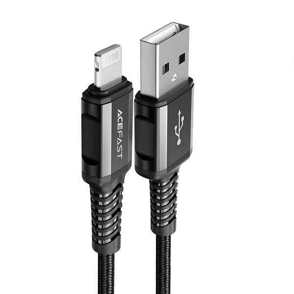 Cable USB to Lightning Acefast C1-02, 1.2m (czarny) | CDON