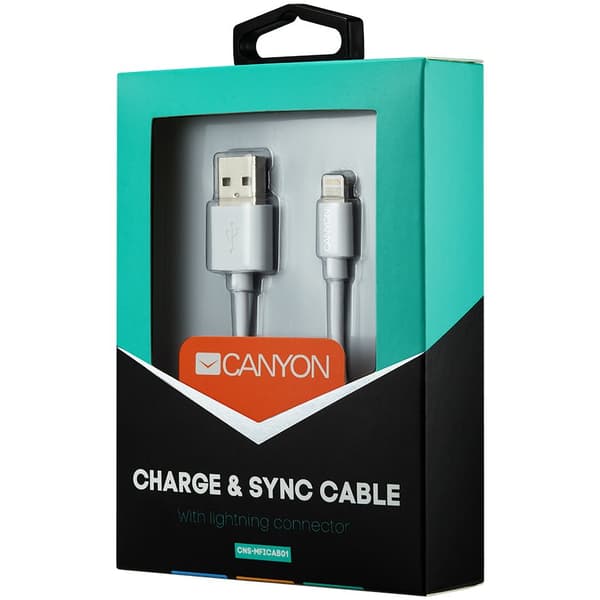 CANYON cable MFI-1 Lightning 12W 1m White | CDON