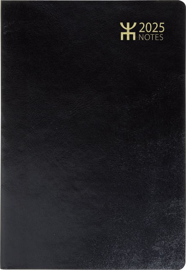 Kalender Notes Svart 2025 Konstskinn Almanacksförlaget | CDON