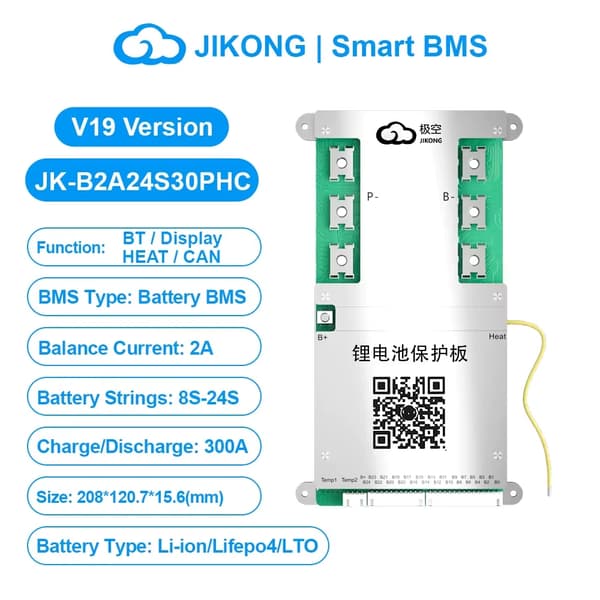 Akkuhallintajärjestelmä, Aktiivinen Tasapaino, 300A Virran Tuki,8s-a ...