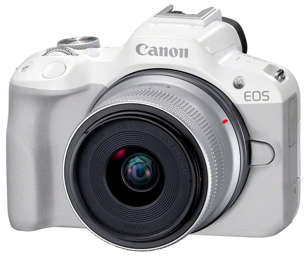 Canon EOS R50, White + RF-S 18-45mm F4.5-6.3 IS STM Kit MILC 24,2 MP ...
