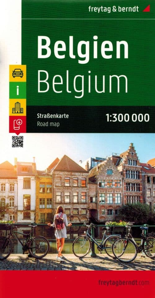 Belgien och Luxemburg 1:300 000. Väg- och turistkarta. 2023 års upplaga ...
