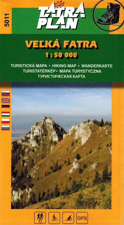 Great Fatra 1:50.000. Turistkort 5011. Udgivet 2024. Tatra-plan | CDON