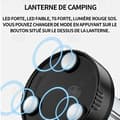 Solenergi 1800mAh - INNOVTEC - uppladdningsbar camping LED-lampa för ...