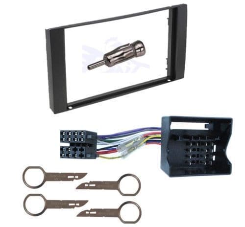 CD BLACK DOUBLE DIN FASCIA FACIA TRIM KIT CT24FD18 FOR FORD S-MAX 2006 ...