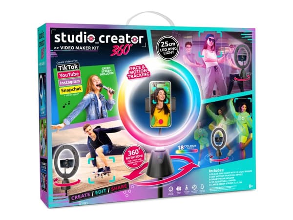Studio Creator 360 - Video Maker Kit - ringljus - 1 huvuden - LED - DC ...