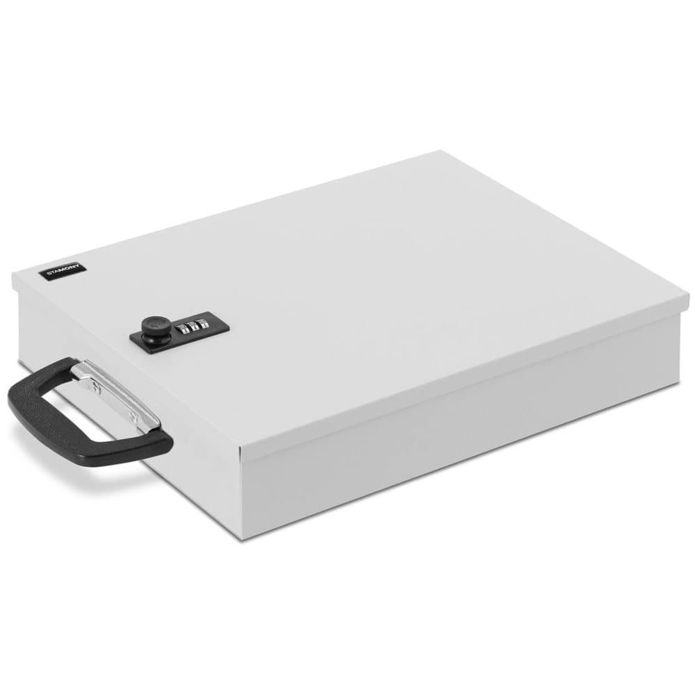 Stamony Dokumentlåda - 355 x 255 x 70 mm - DIN A4 - Kodlås | CDON