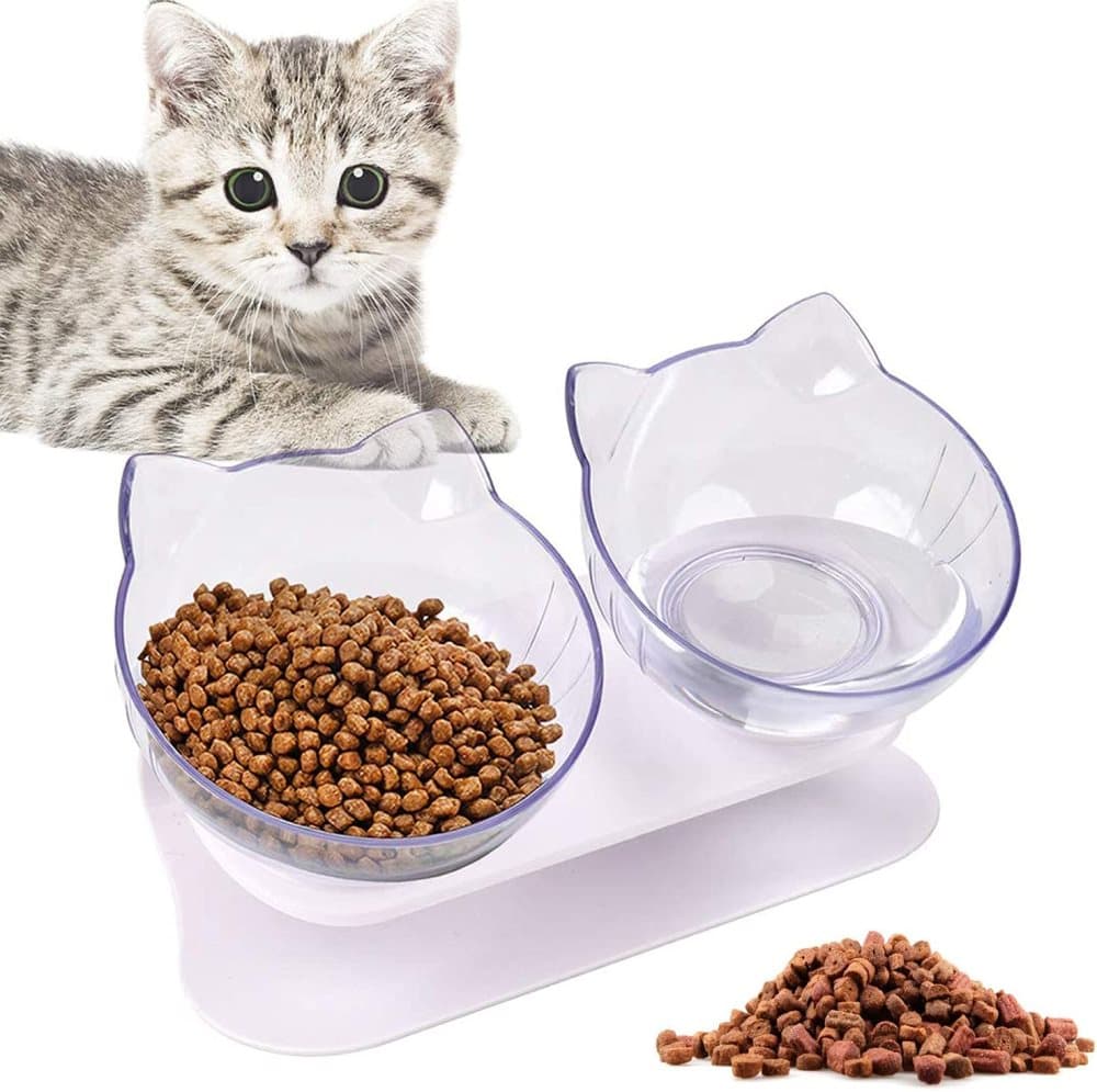 Upphöjd kattskål med stativ ,Ergonomisk Matskål För Katt 003 | CDON