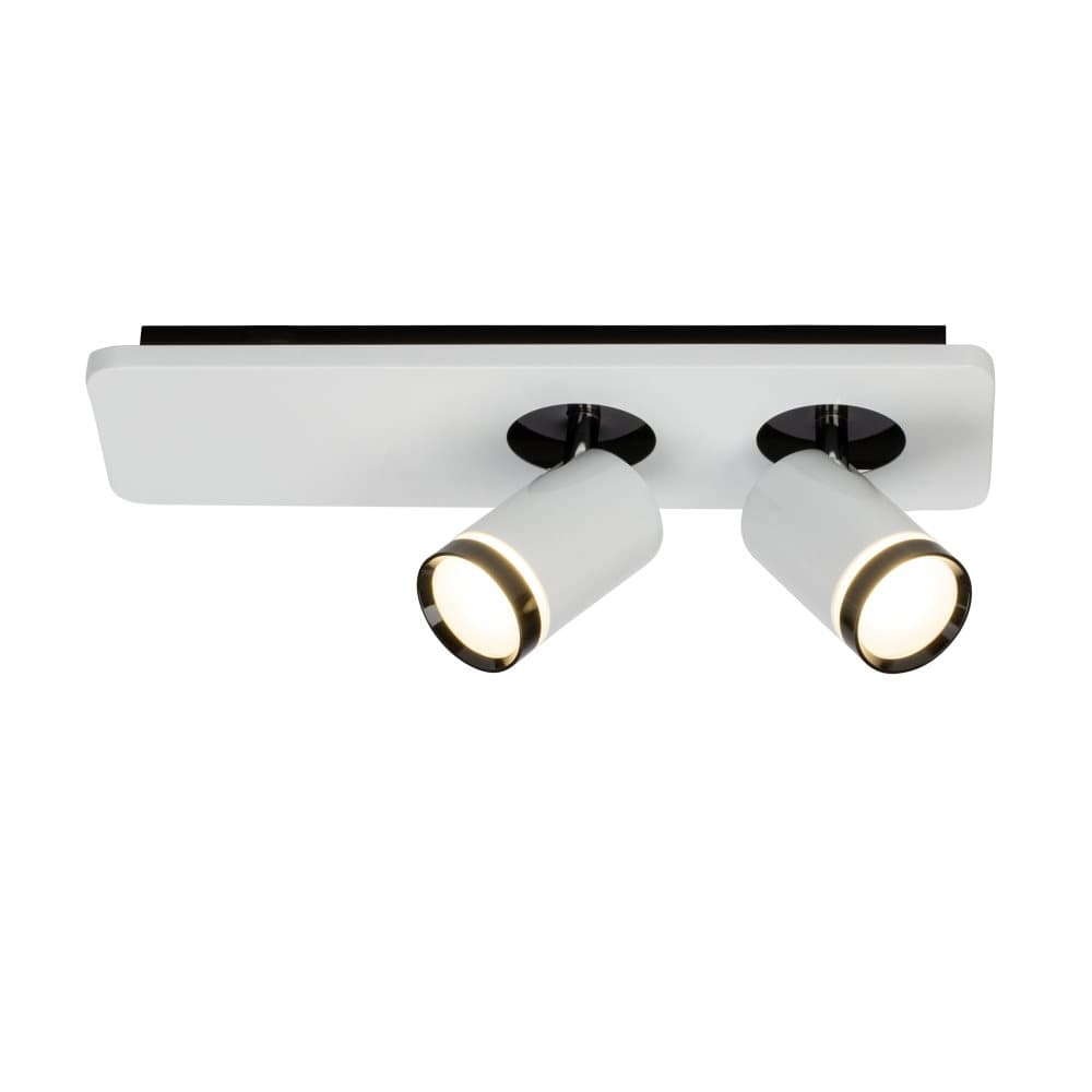 AEG lampa Sol LED spot bar 2-flammar vitblank / svart | 2x 5W LED ...