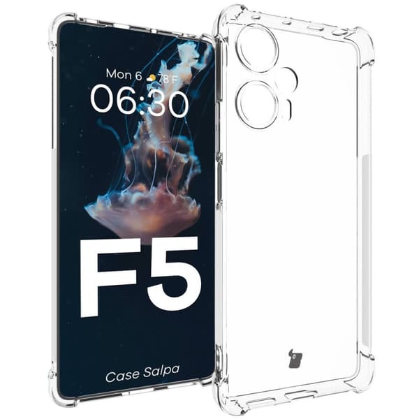 Bizon Case Salpa flexibelt skal för Xiaomi Poco F5, transparent | CDON