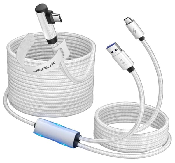 5M-kabel för Meta Oculus Quest Steam VR PC VR Pro USB-C vinklad USB-A ...