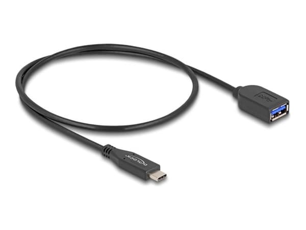 Delock - USB-kabel - 24 pin USB-C (hane) till USB typ A (hona) - 50 cm ...
