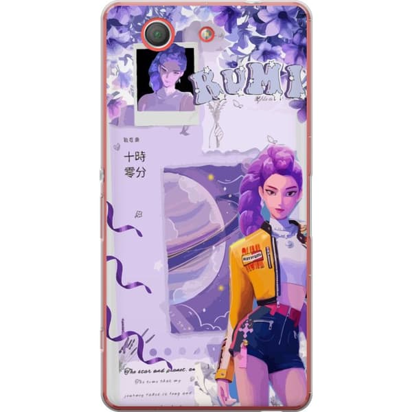 Sony Xperia Z3 Compact Gjennomsiktig deksel Kpop Demon Hunters Rumi Cosmic Planet Purple Fantasy ...