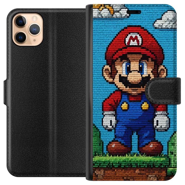 Apple iPhone 11 Pro Max Tegnebogsetui Nintendo Super Mario plakat retro ...