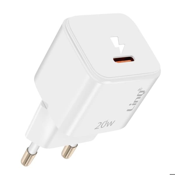 USB-C väggladdare Power Delivery 20W Effektiv Kompakt LinQ Vit | CDON