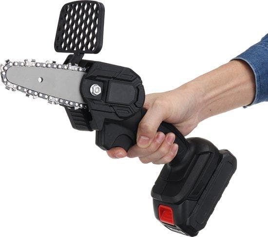 Kædesav - 4 tommer håndholdt minikædesav med batteri og oplader | CDON