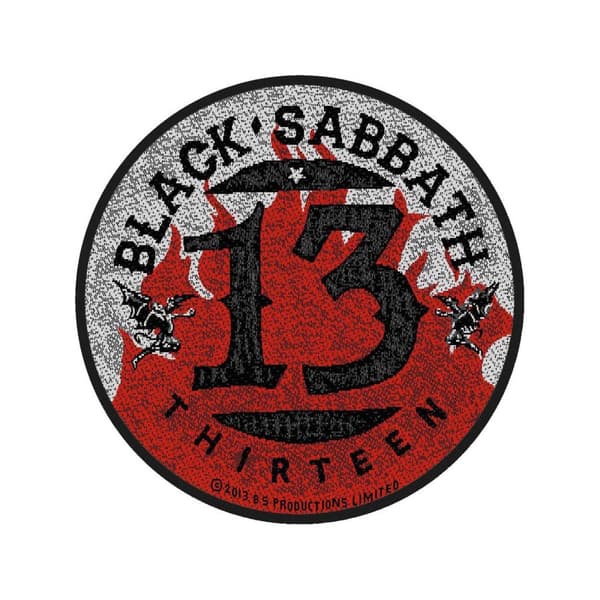 Black Sabbath 13 Flames Circular Patch | CDON