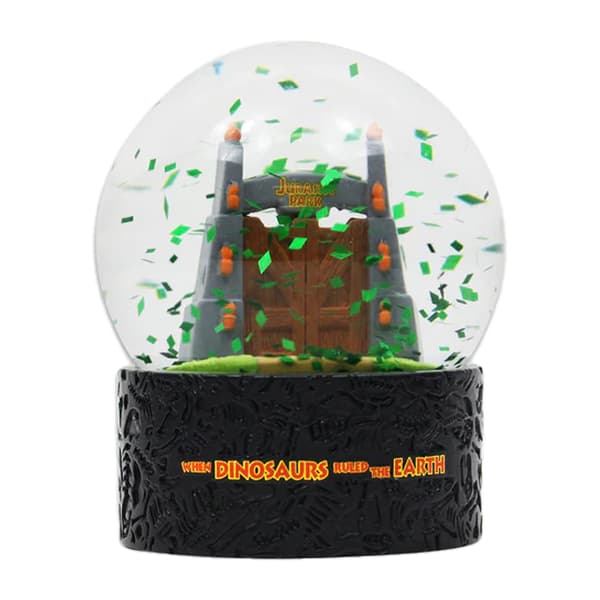 Jurassic Park Gates Snow Globe | CDON