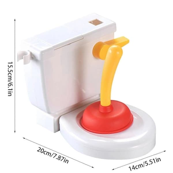 Rolig skämtfest Familjeinteraktion Toalettskämtleksak ...