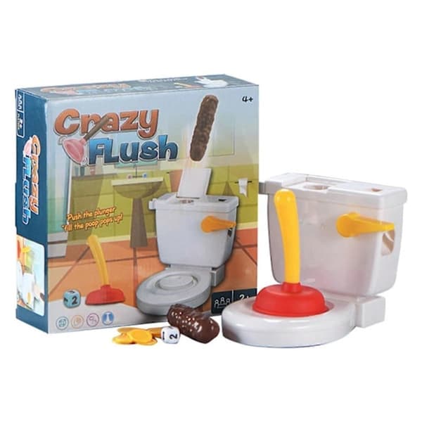 Rolig skämtfest Familjeinteraktion Toalettskämtleksak ...