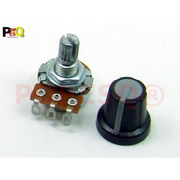 Potentiometer - POPESQ - #A2083 - 22K Linjär - THT-montage - Metallhus ...